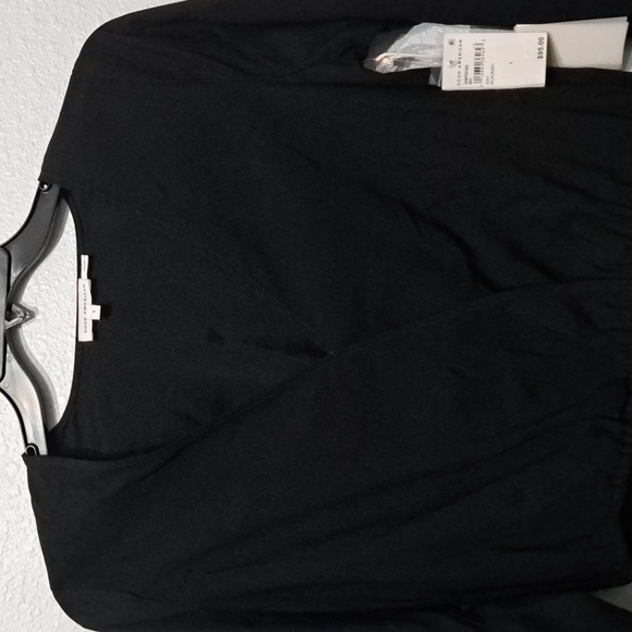 Good American | Tops | Good American Wrap Top In Black0 | Poshmark